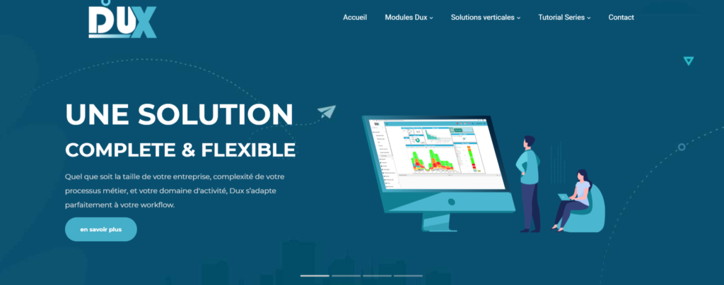 Nouveau concept du site web : Dux-erp.com | DUX-ERP Tunisie